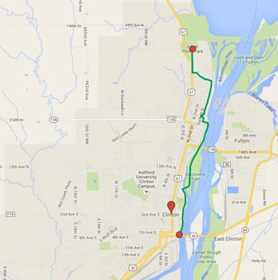 Clinton Discovery Trail | Bike Trail | Travel Iowa