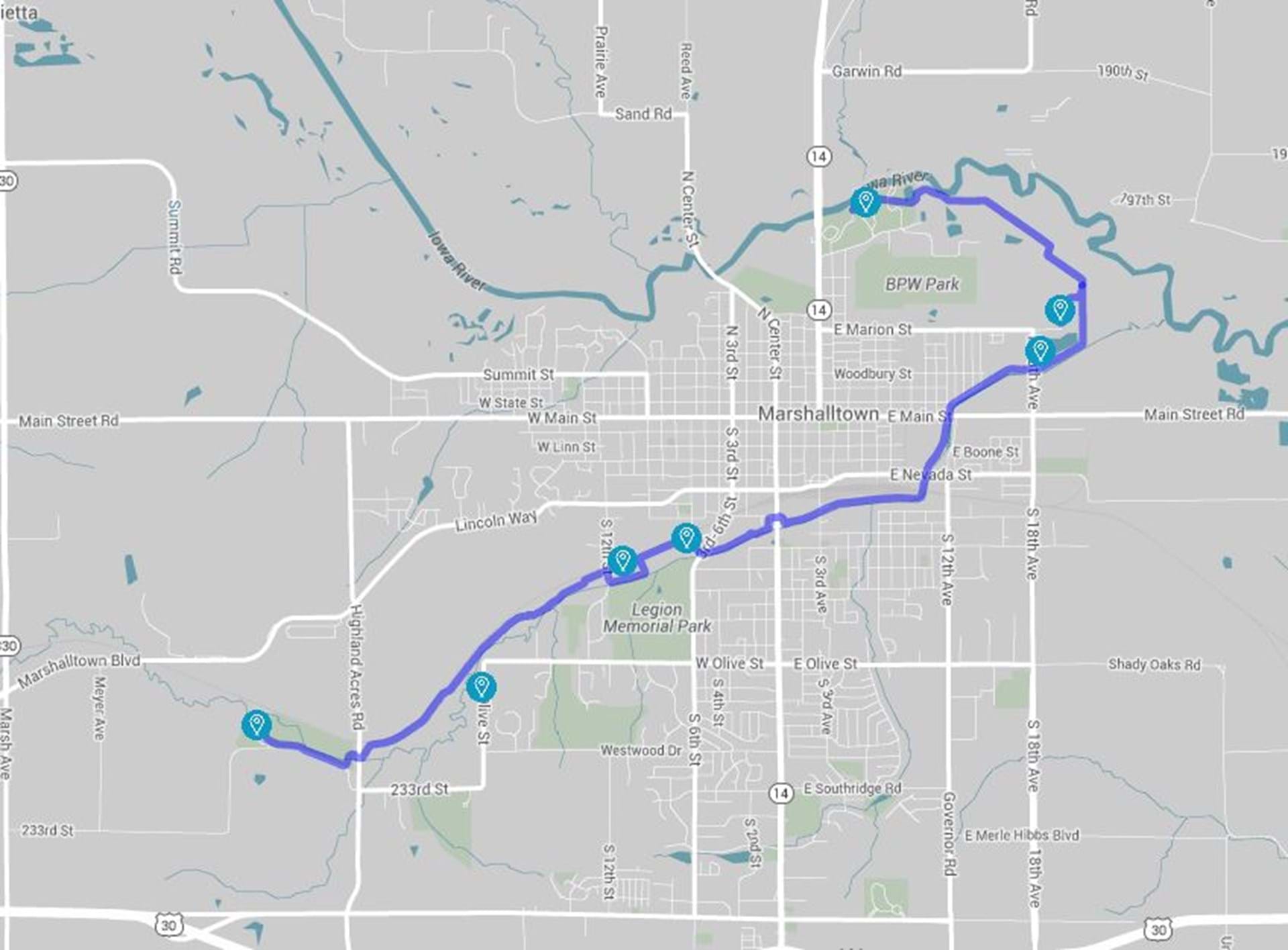 Linn Creek Greenbelt Parkway | Bike Trail | Travel Iowa