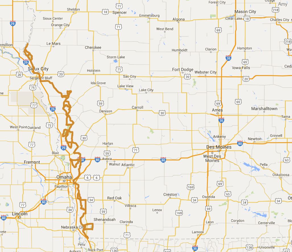 Loess Hills Map