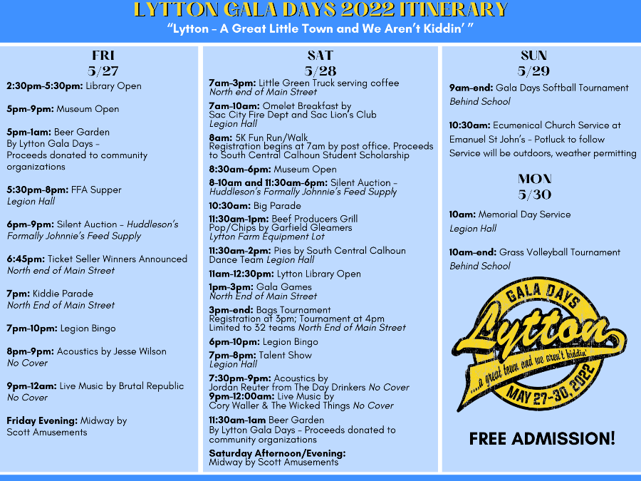 Lytton Gala Days Festival