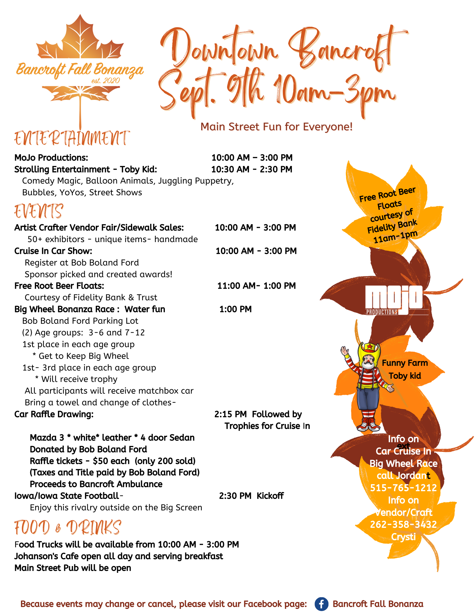 Bancroft Fall Bonanza | Bancroft, Iowa | Travel Iowa