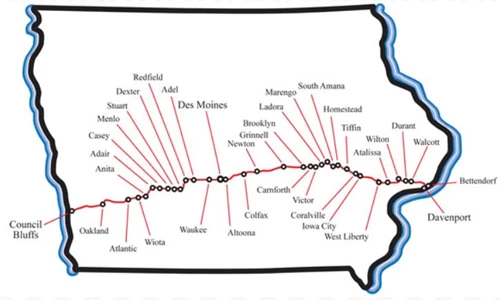 Historic U.S. Route 6 - Colfax Trailhead | Colfax, Iowa | Travel Iowa