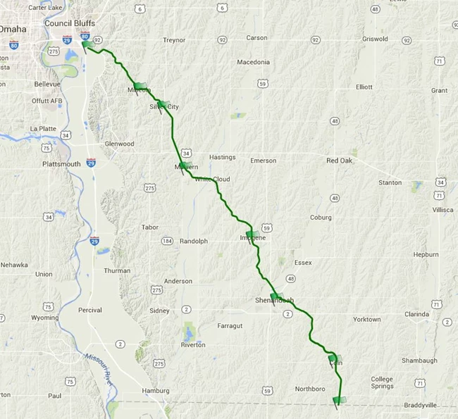 Wabash Trace Nature Trail - Mineola Trailhead | Mineola, Iowa | Travel Iowa